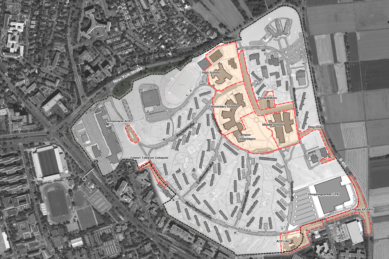 Wiesbaden, Hainerberg – Stadtbauplan